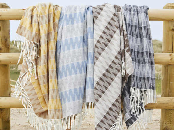 Snowdonia Pure New Wool Throw - Dove – Wool Blanket Online