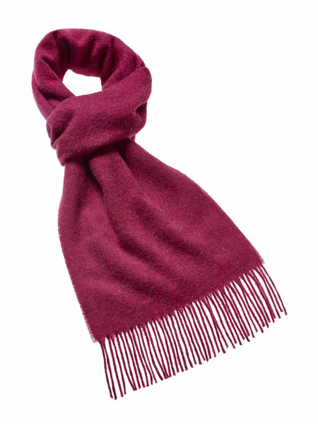 Plain Lambswool Scarf - Bright Pink – Wool Blanket Online