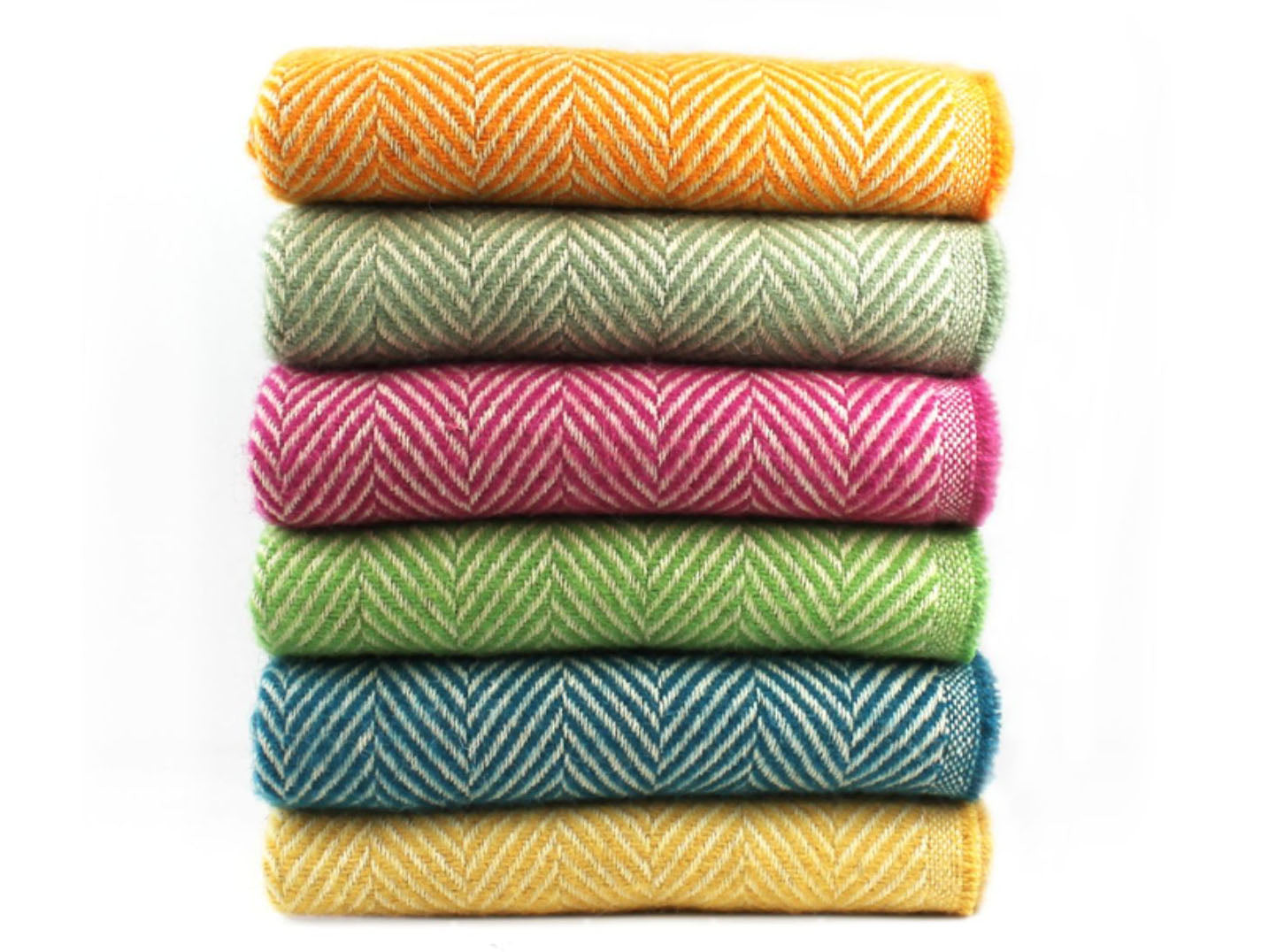 Chevron Recycled Wool Throw - Assorted Colours – Wool Blanket Online