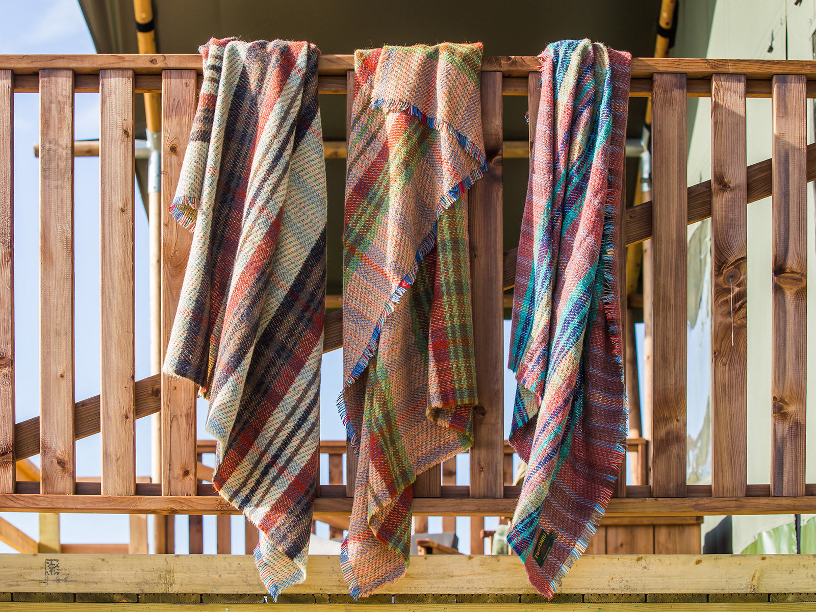 Large Checked Random Recycled Wool Blanket – Wool Blanket Online